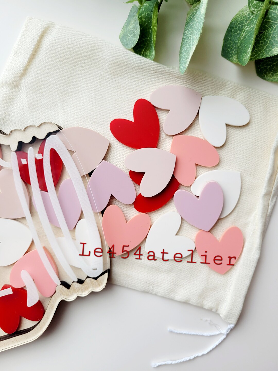 20 Heart Tokens for Valentine's Day Reward Jars (lettermail Shipping to ...