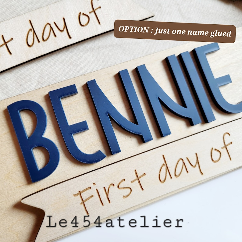 Minimal First & Last Day of School Sign | Personalized | Reusable ...