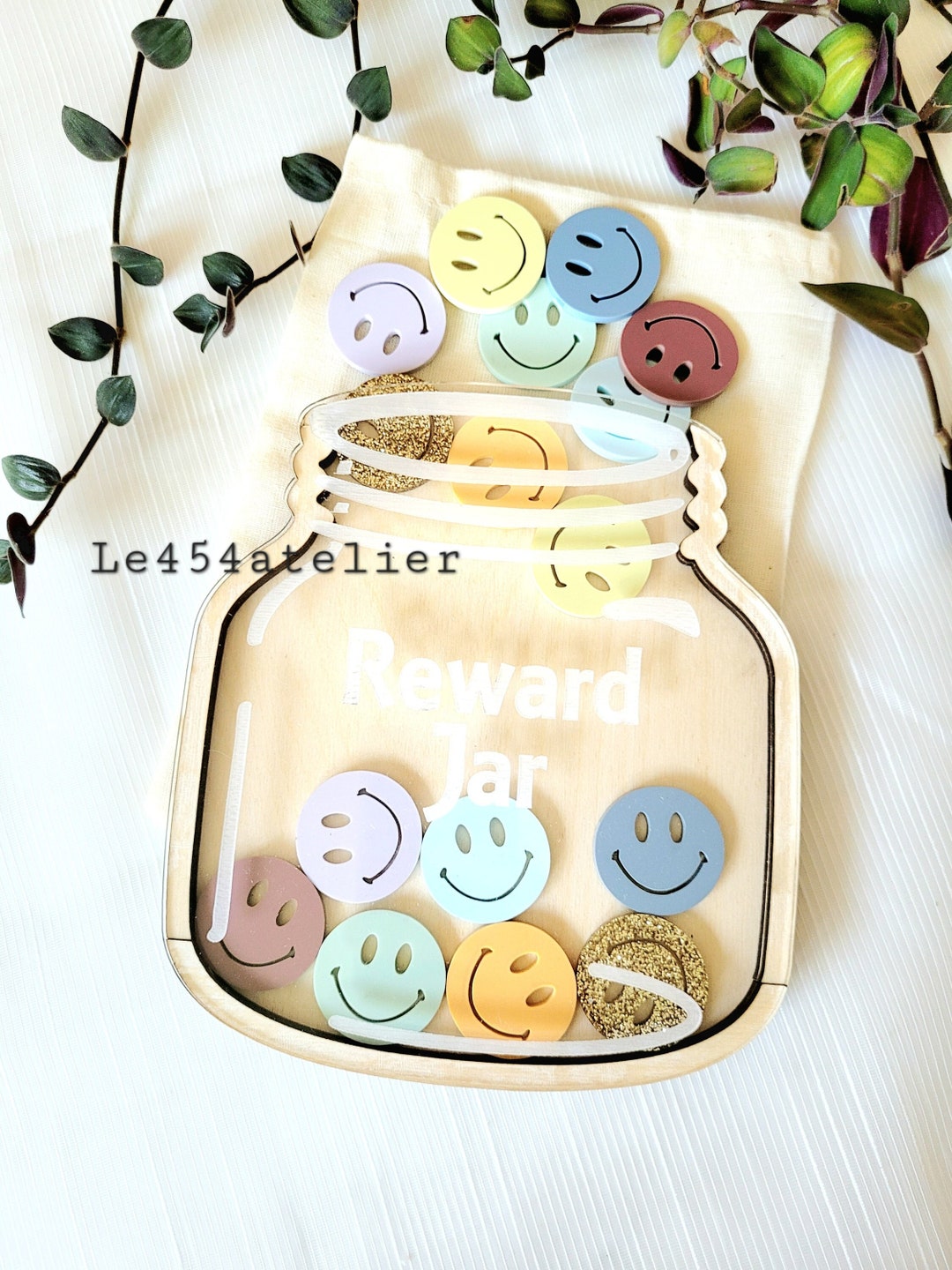 Reward Jar for Kids – Motivation Jar With Tokens | Positive Reward ...