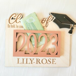 Wooden Graduation Gift Card and Money Holder 2023 Keepsake With Magnet ...