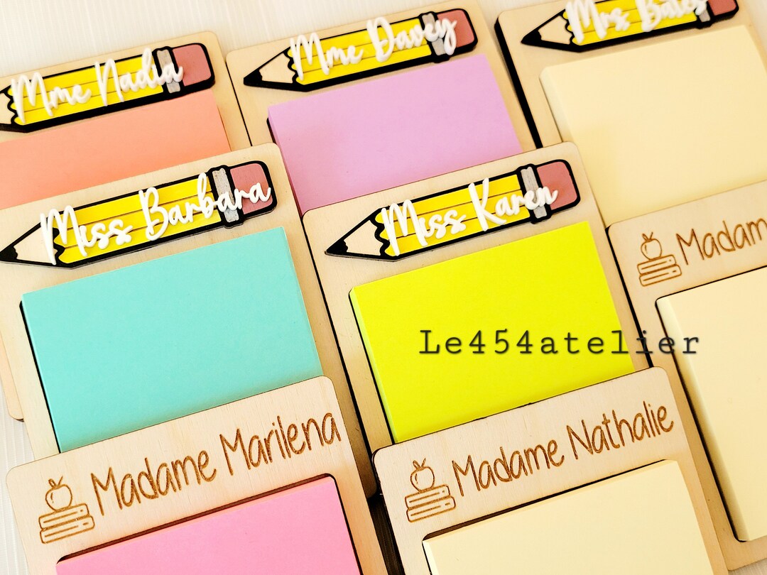 Post-it® Notes Holder Personalized | Sticky Notes Holder | Appreciation ...