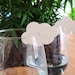 10 Cloud Glass Charm | Head in the Cloud Drink Topper Glass | Drink Tag ...