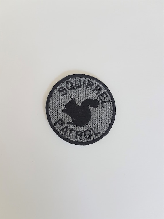 Squirrel Patrol Patch Iron-on thermocollant | Etsy
