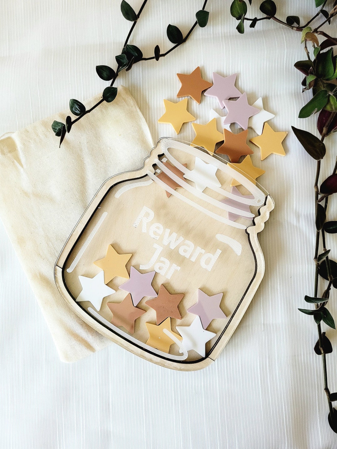 Personalized Reward Jars for Kids as Chore Chart 20 Star - Etsy