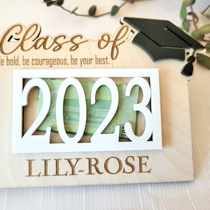 Wooden Graduation Gift Card and Money Holder 2023 Keepsake With Magnet ...
