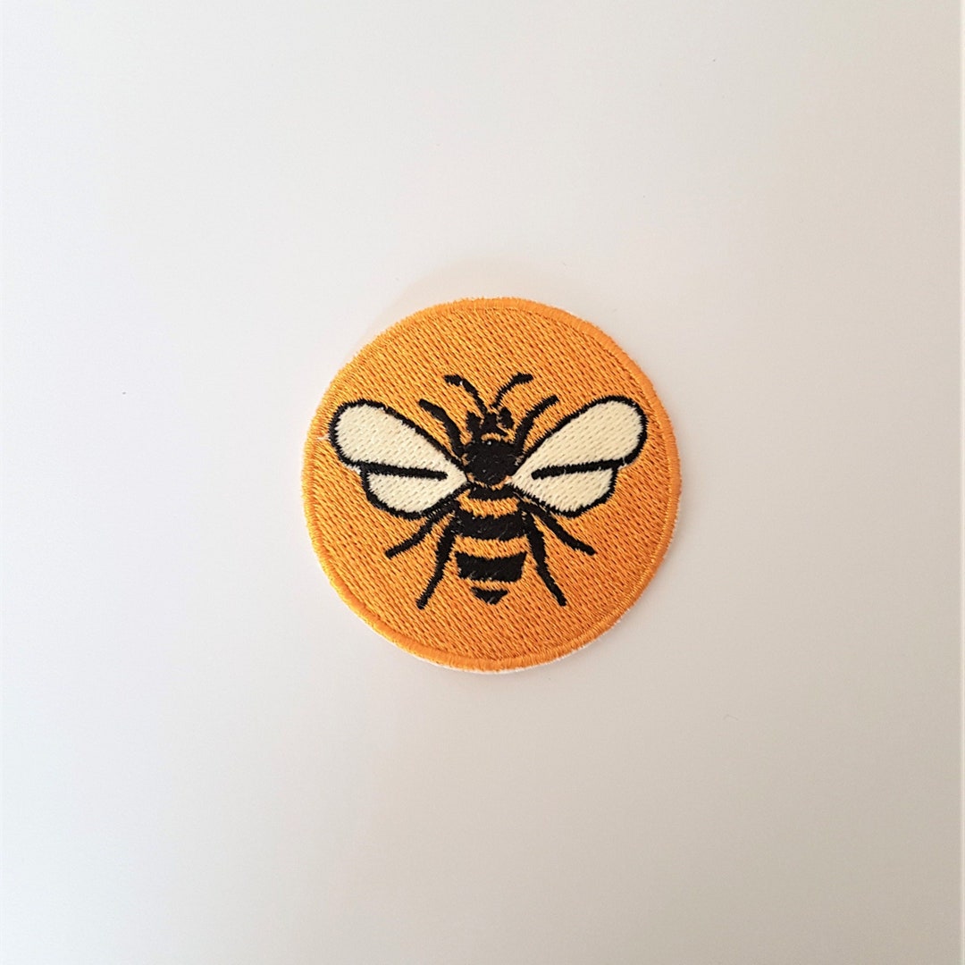 Bee Badge – Iron-on / Sew-on / Stick-on Patch - Etsy