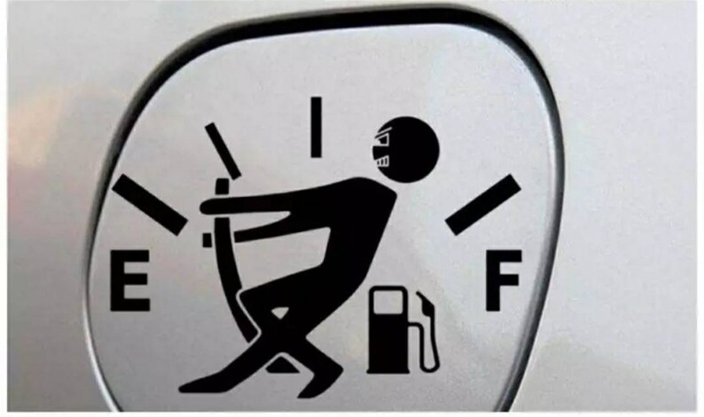 Fuel Gauge Car Oil Tank Decal Red White Black Golden Silver - Etsy