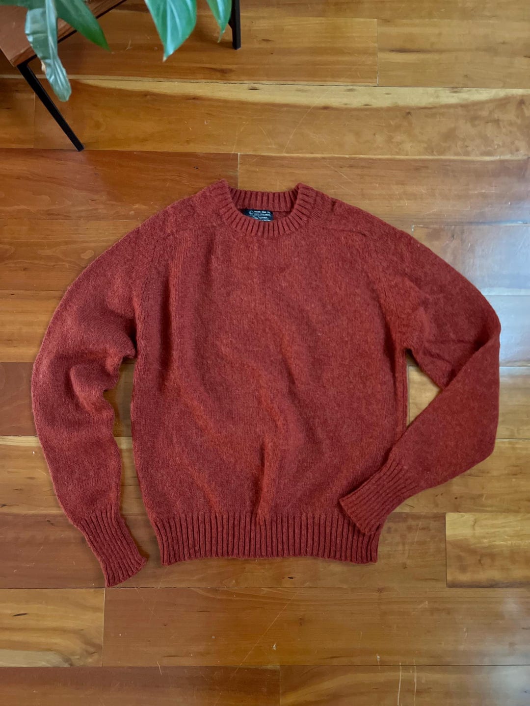 Vintage 70s Wool Sweater/1970’s Full Fashioned Rust Wool Blend Pullover ...