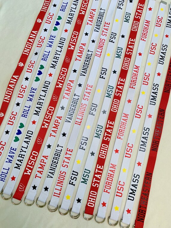 CUSTOM College Belt Tailgate Belt Custom Belt College Belt. | Etsy