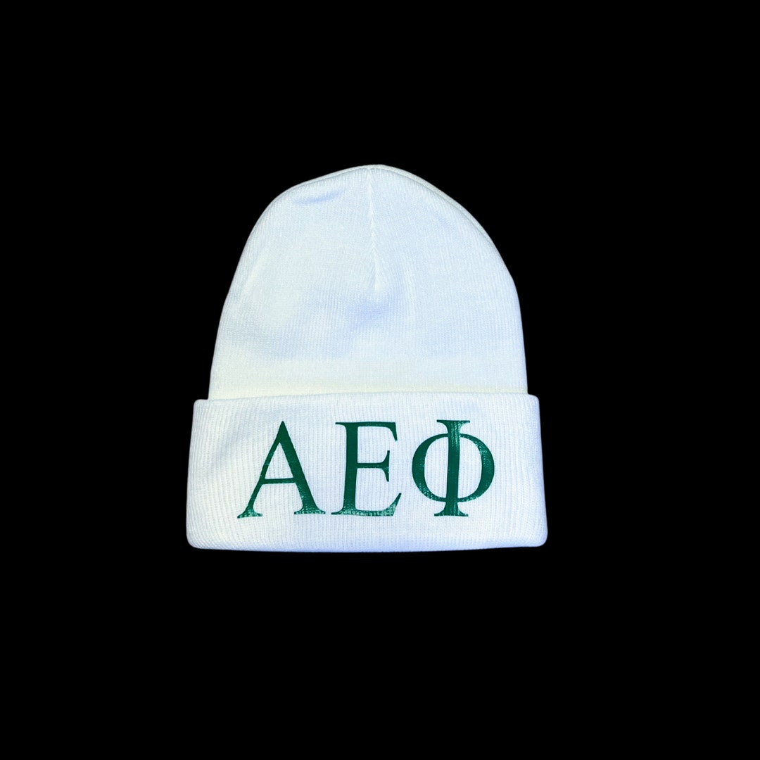 CUSTOM Greek Beanie, Greek Letters Hat, Cute Trendy Sorority Beanie ...