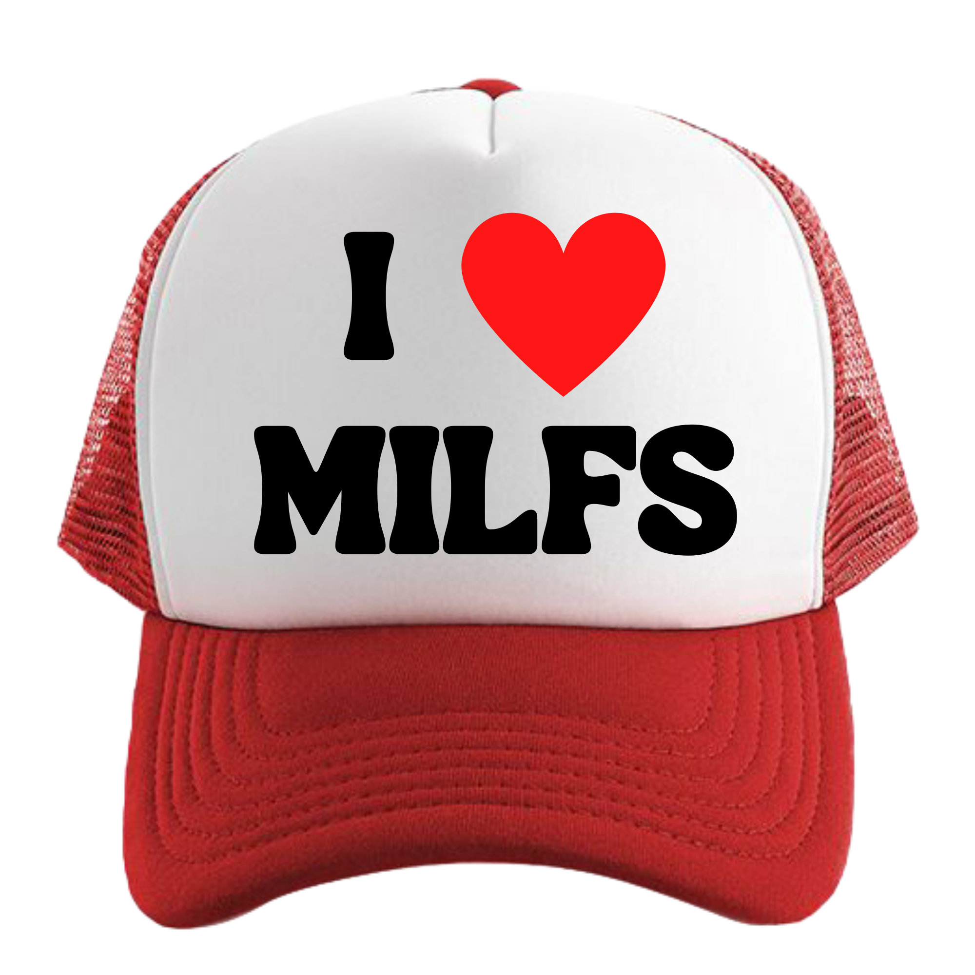 I Heart Milfs Trucker Hat Milfs Trucker Hat I Heart Hot Moms - Etsy