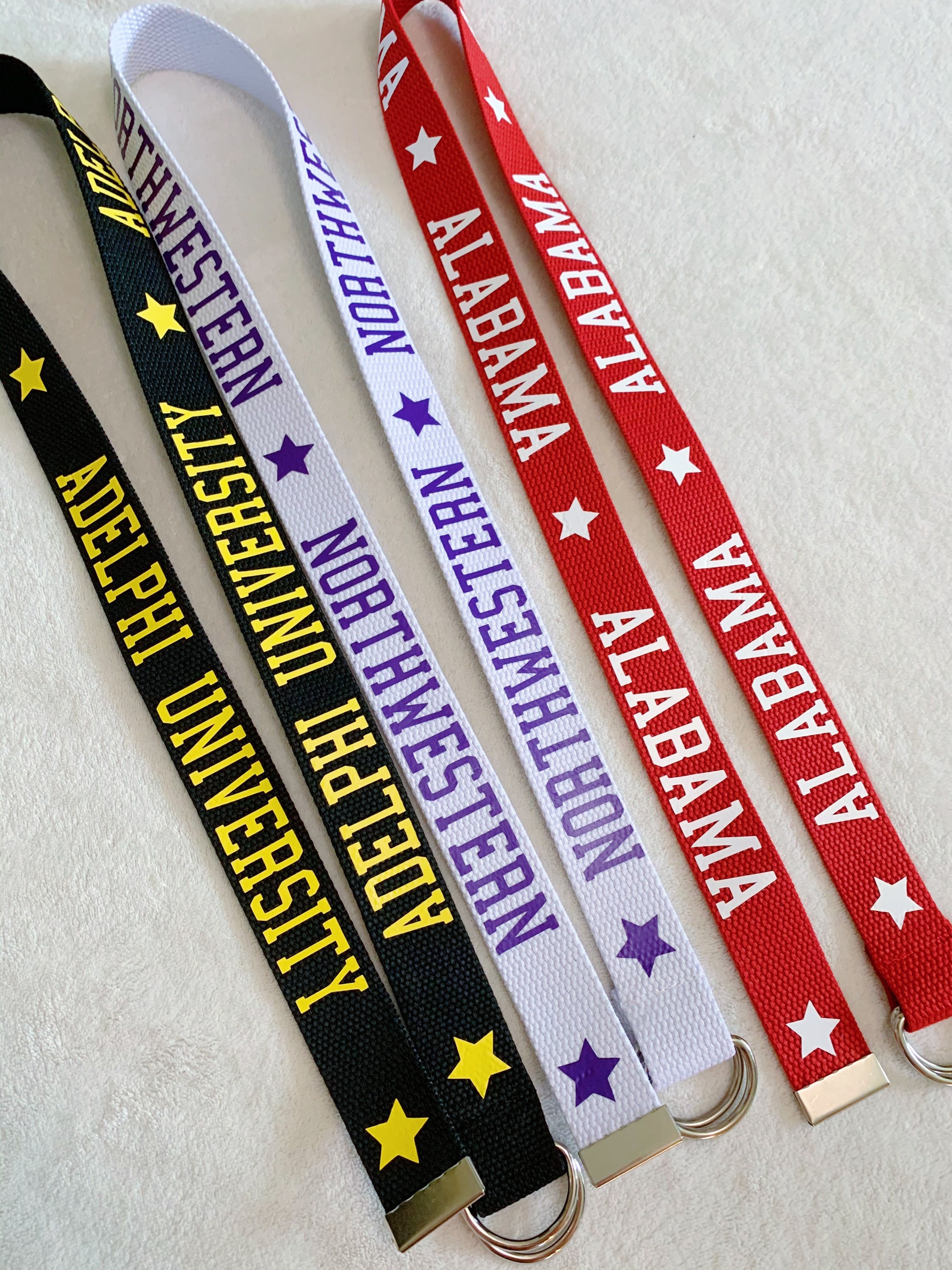 CUSTOM college belt tailgate belt custom belt college belt. - Etsy.de