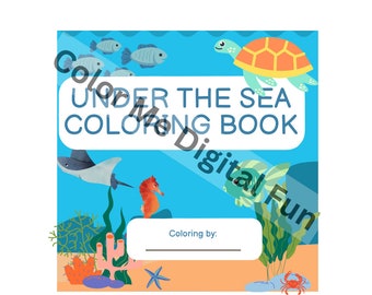 Under the Sea Adventures Coloring Book - Etsy