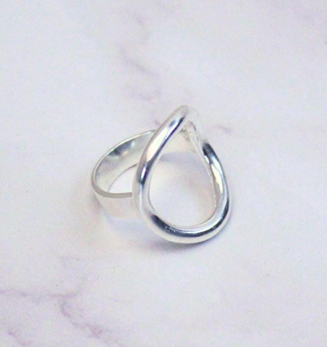 New Solid Sterling Silver Riley Ring – Minimalist Bold Statement Band ...