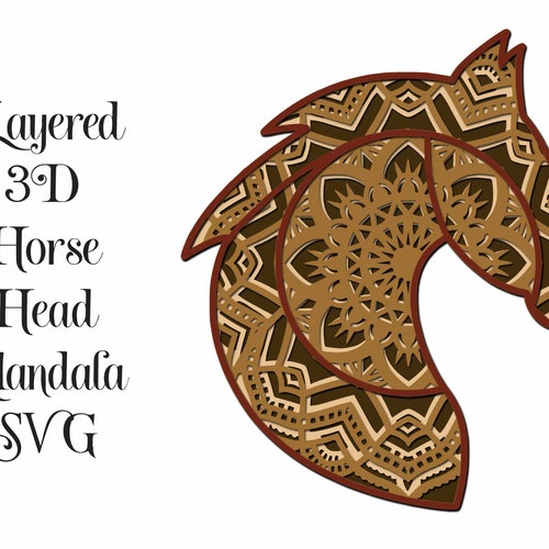 Zentangle Horse Svg Animal Mandala Svg Horse Head Svg | Etsy