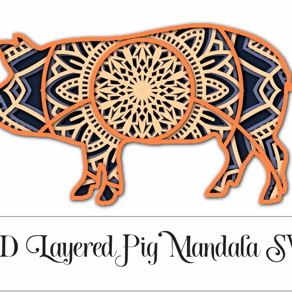Papercraft 3d Pig - Etsy