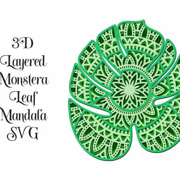 Mandala Leaf Stencil - Etsy