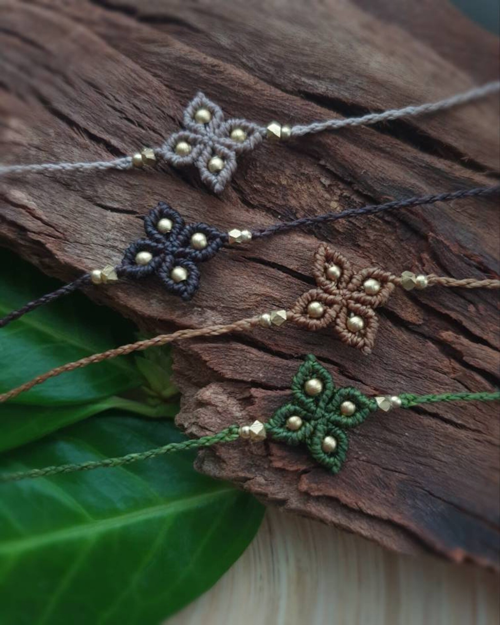 Macrame PIXIE Bracelet Flower Bracelet Blossom Bracelet // Customizable ...
