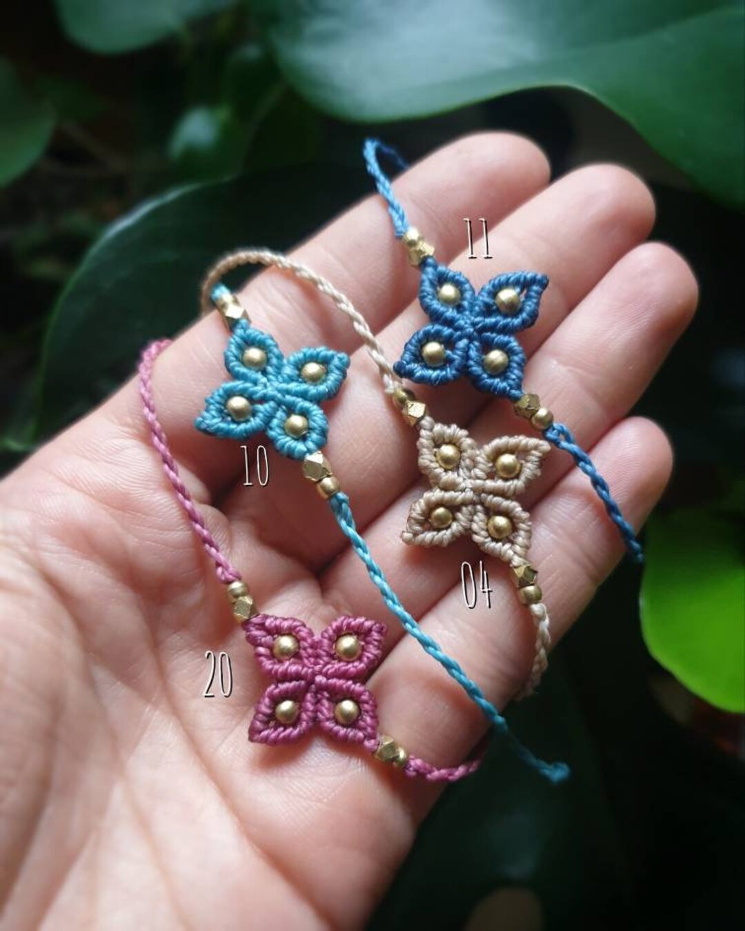 Macrame PIXIE Bracelet Flower Bracelet Blossom Bracelet ...