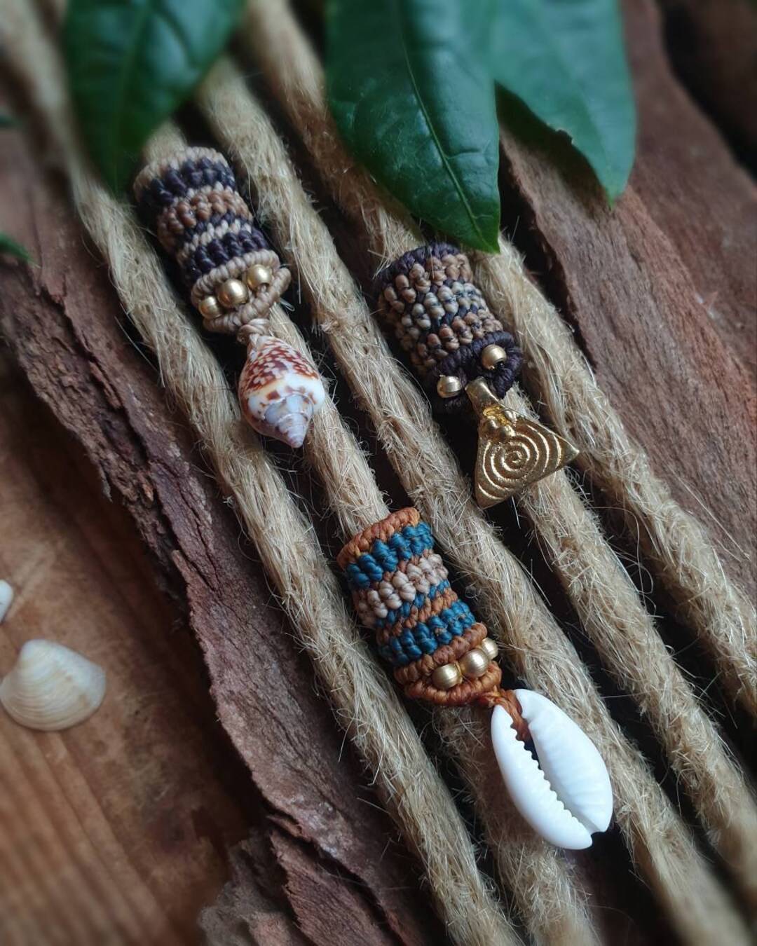 Dread Bead Dread Jewelry Macrame With Shell 8 Mm // Hair Bead Beard ...