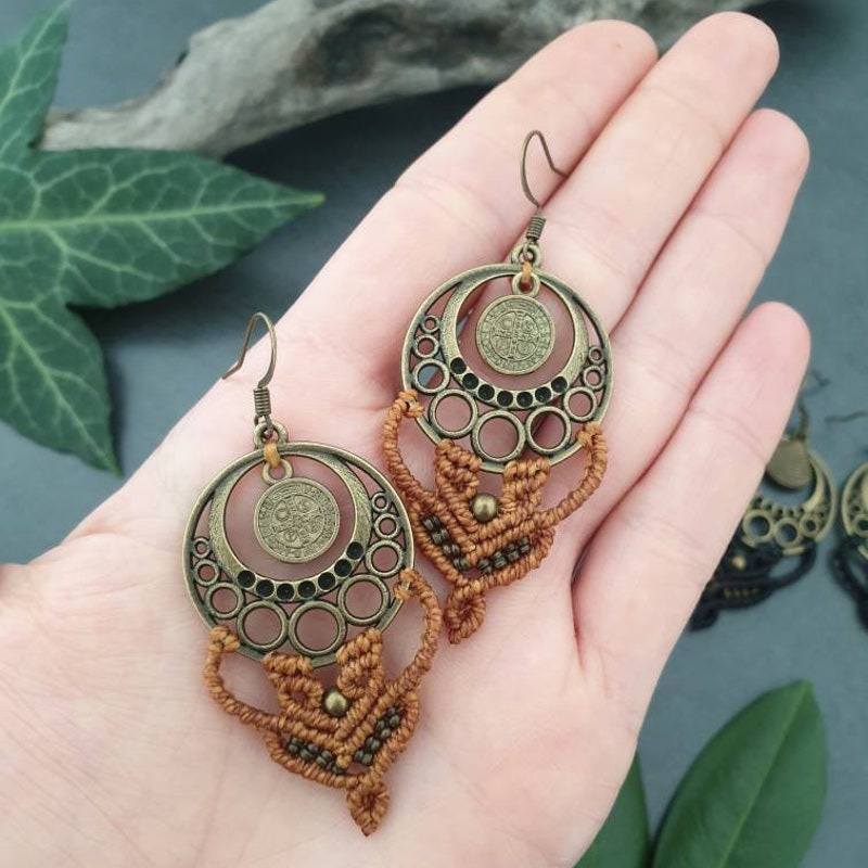 Macrame Earrings - Etsy