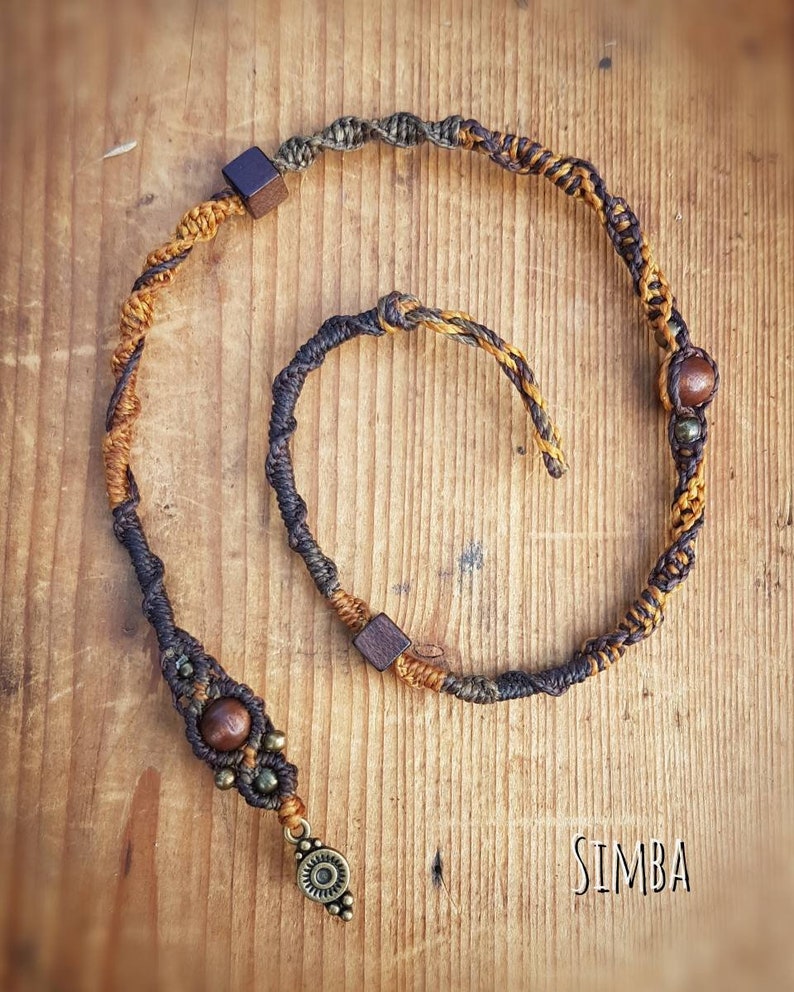 33 Cm Macrame Dread Wrap, Multicolored, With Charm // Hair Wrap, Micro ...