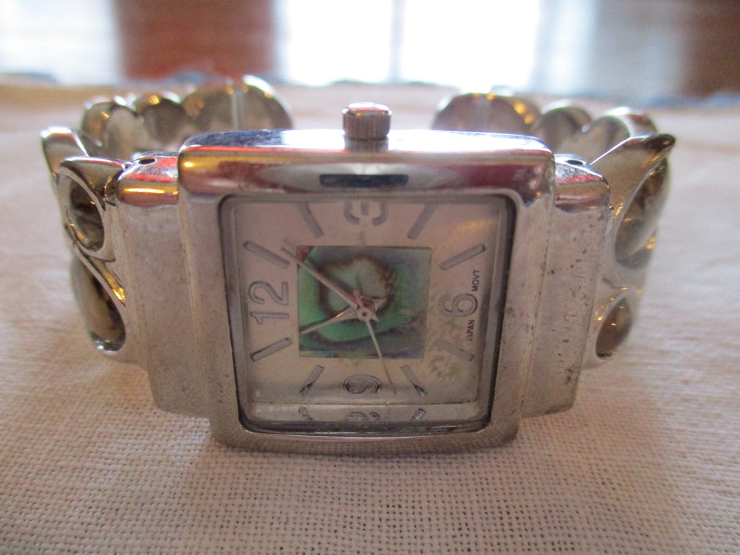 Bracelet Watch W/ Abalone Accents - Etsy