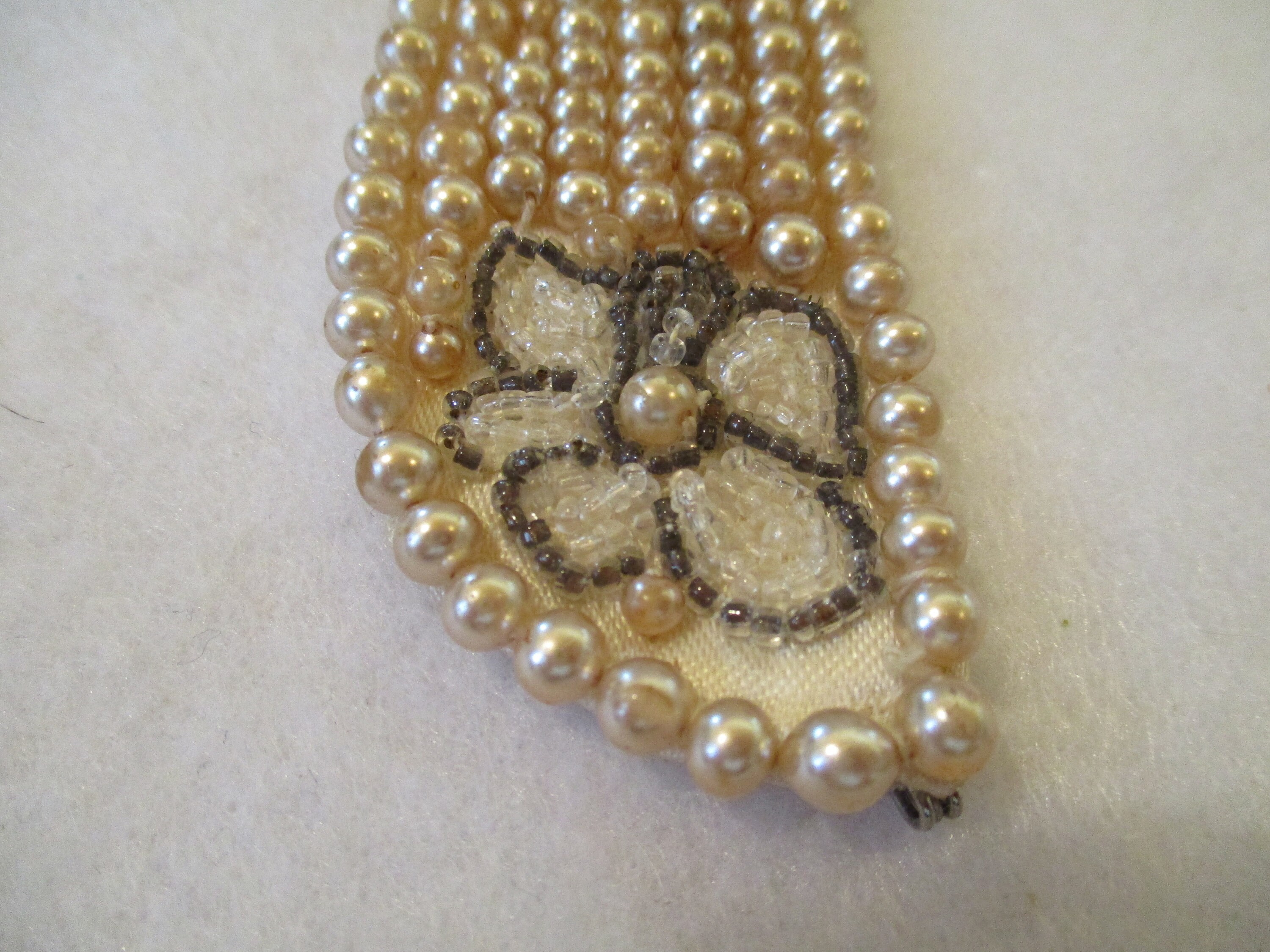 Vintage Handmade Pearl Collar - Etsy
