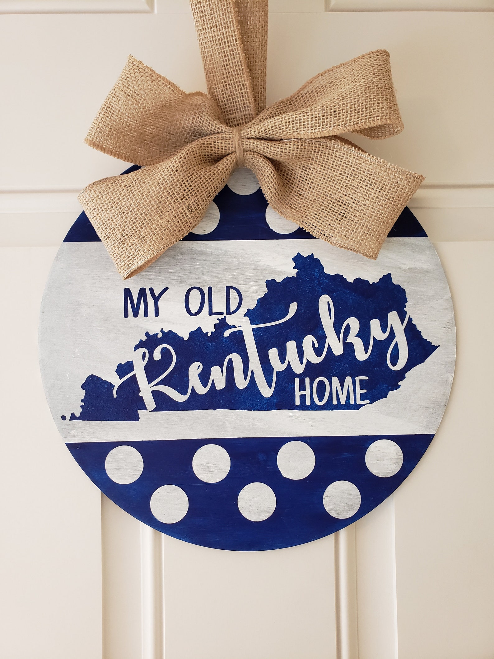 KENTUCKY DOOR hanger my old Kentucky home sign door decor | Etsy