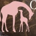 PERSONALIZED GIRAFFE BABY Name Sign/wooden Name Sign/baby - Etsy