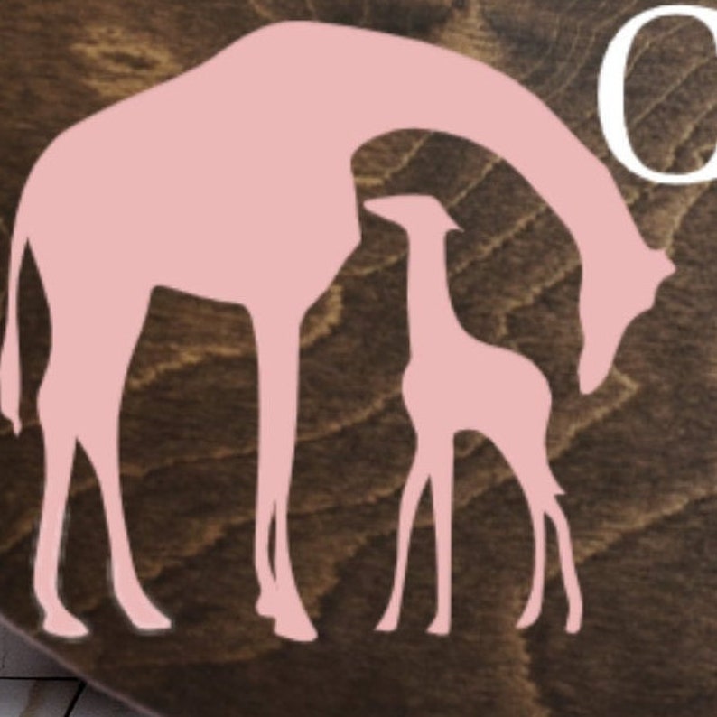 PERSONALIZED GIRAFFE BABY Name Sign/wooden Name Sign/baby - Etsy