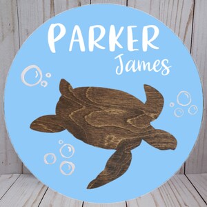 PERSONALIZED BABY Name Sign/wooden Name Sign/turtle Decor/baby - Etsy