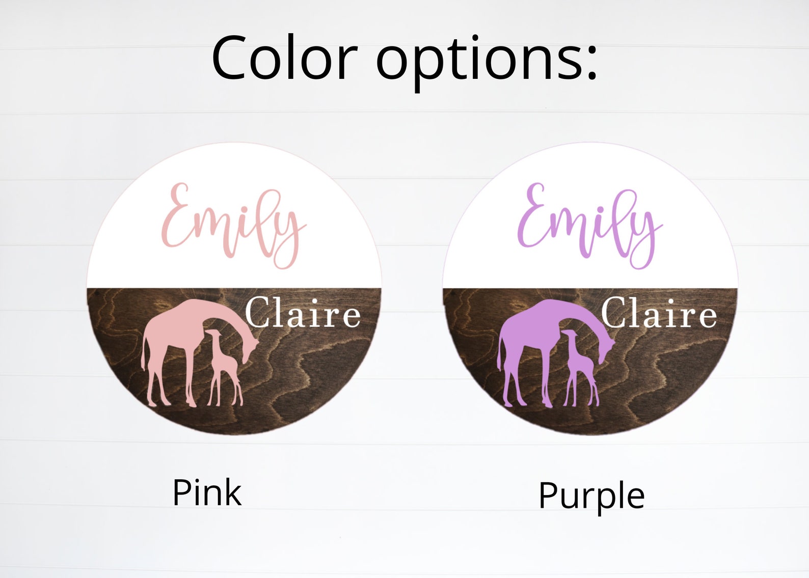 PERSONALIZED GIRAFFE BABY Name Sign/wooden Name Sign/baby Shower Gift ...