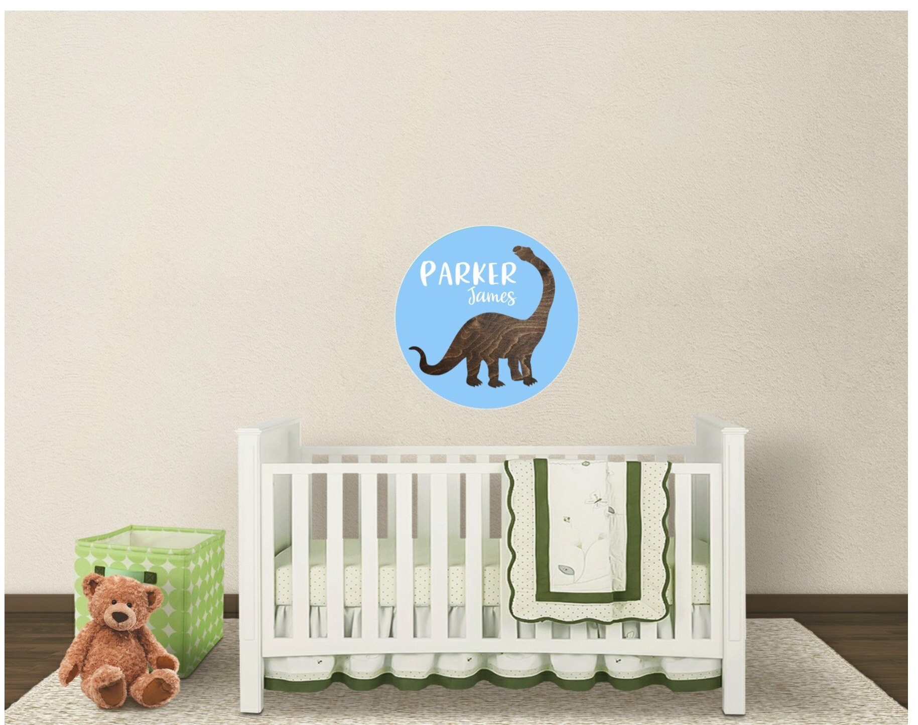PERSONALIZED BABY Name Sign/wooden Name Sign/dinosaur/baby | Etsy