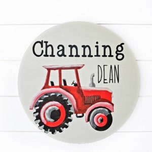 FARM NURSERY DECOR Tractor Name Sign Baby Shower Gift - Etsy