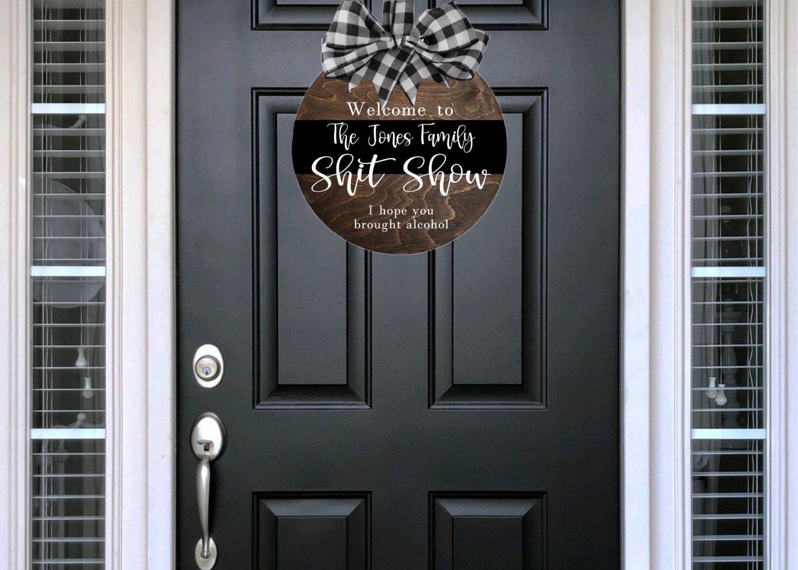 SHIT SHOW SIGN Welcome to the Shit Show Doorhanger Shitshow - Etsy