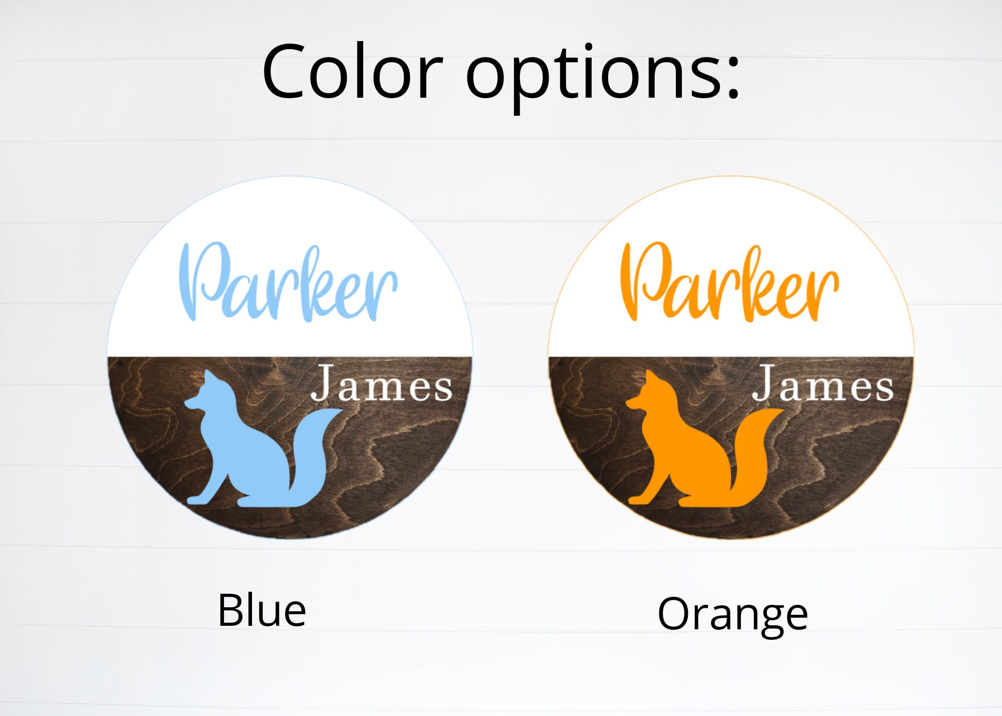 PERSONALIZED FOX BABY name sign/wooden name sign/baby shower | Etsy