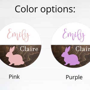 PERSONALIZED BUNNY BABY Name Sign/wooden Name Sign/baby Shower Gift ...