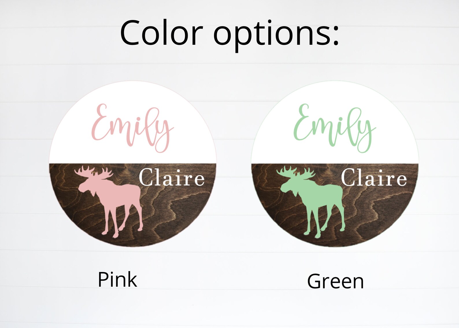 PERSONALIZED MOOSE BABY Name Sign/wooden Name Sign/baby Shower Gift ...