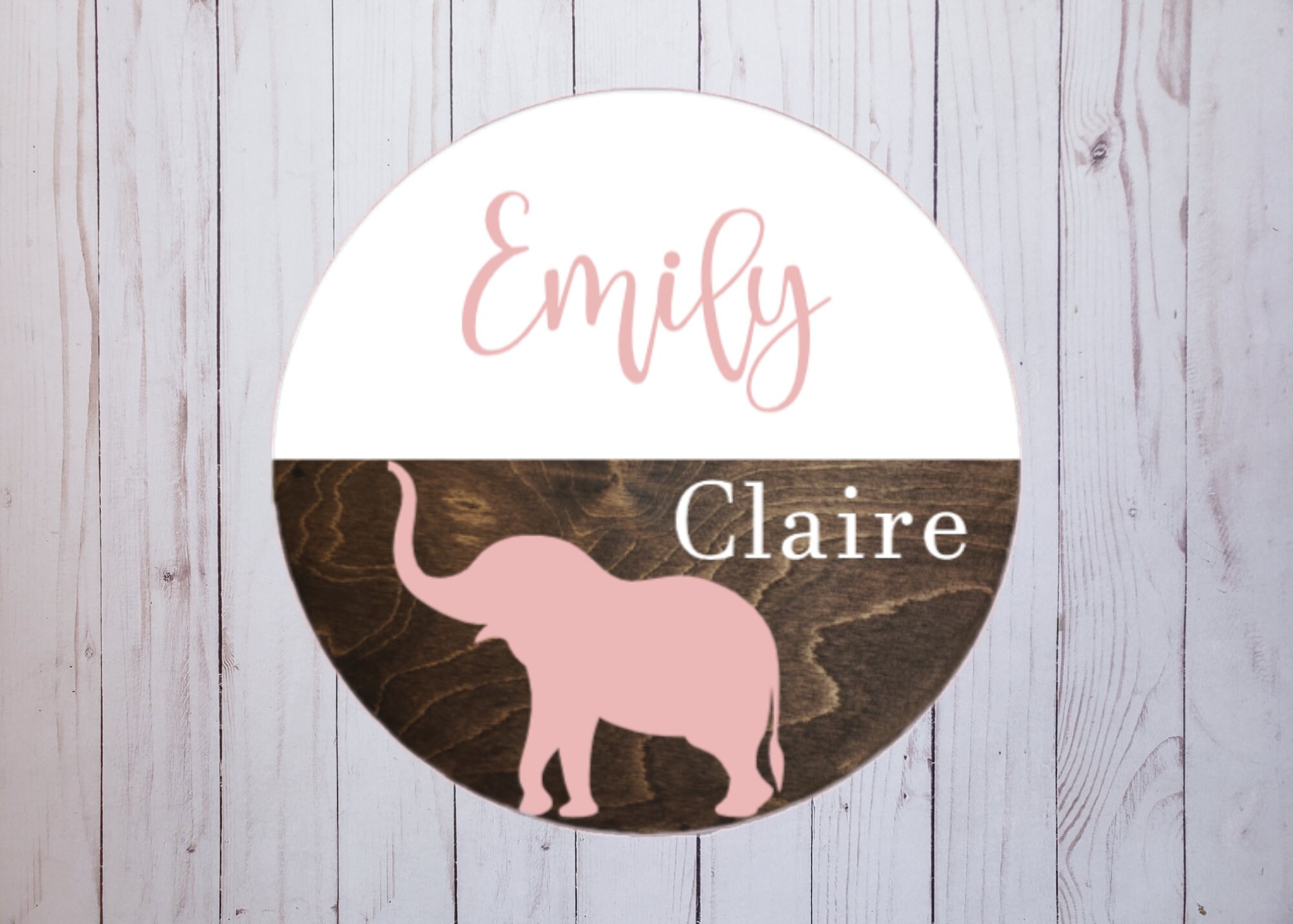 PERSONALIZED ELEPHANT BABY Name Sign/wooden Name Sign/baby | Etsy