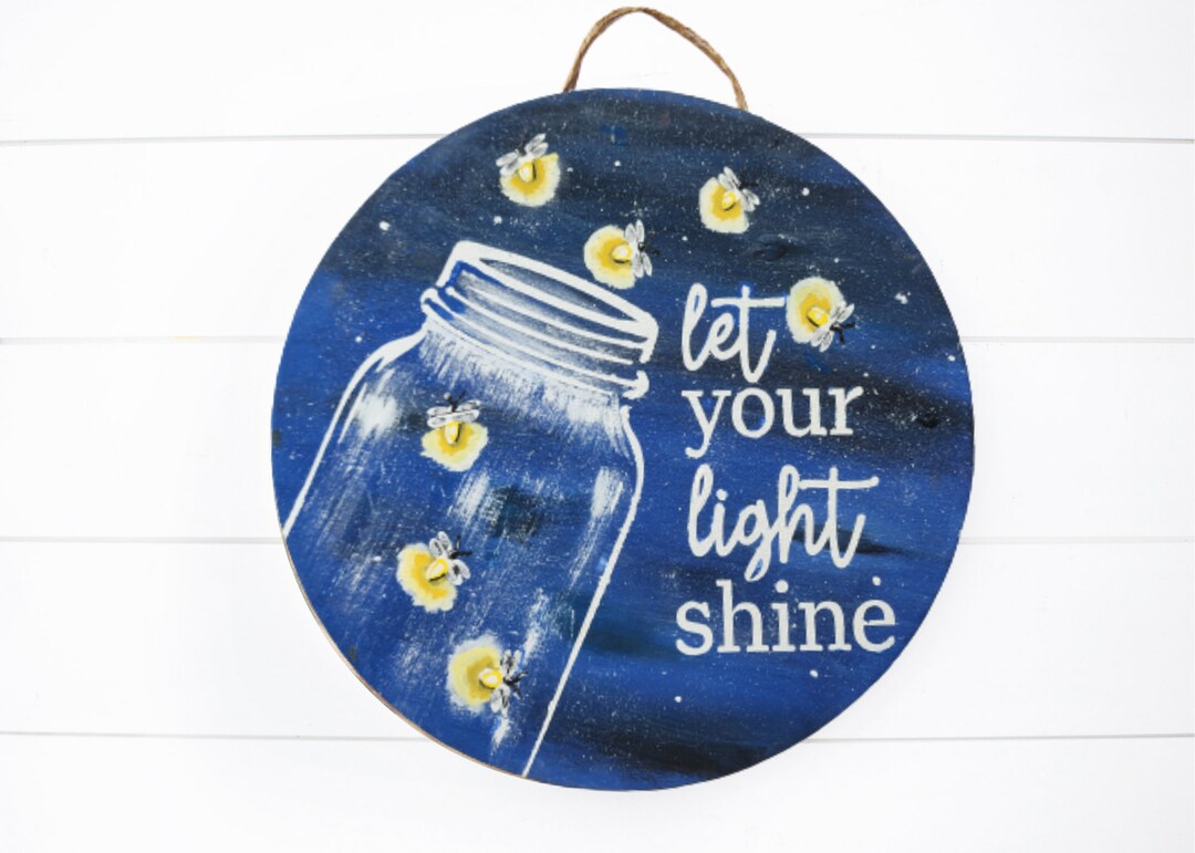 FIREFLY DOOR Hanger, Summer Sign, Door Decor, Lightning Bug Decor, Gift ...