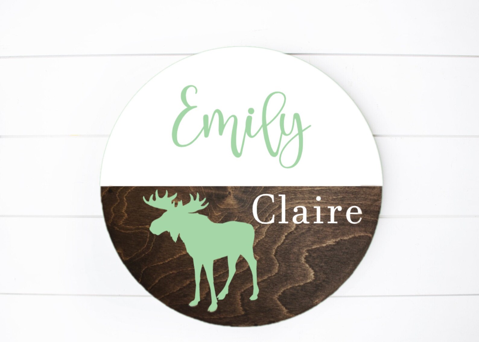 PERSONALIZED MOOSE BABY Name Sign/wooden Name Sign/baby Shower - Etsy