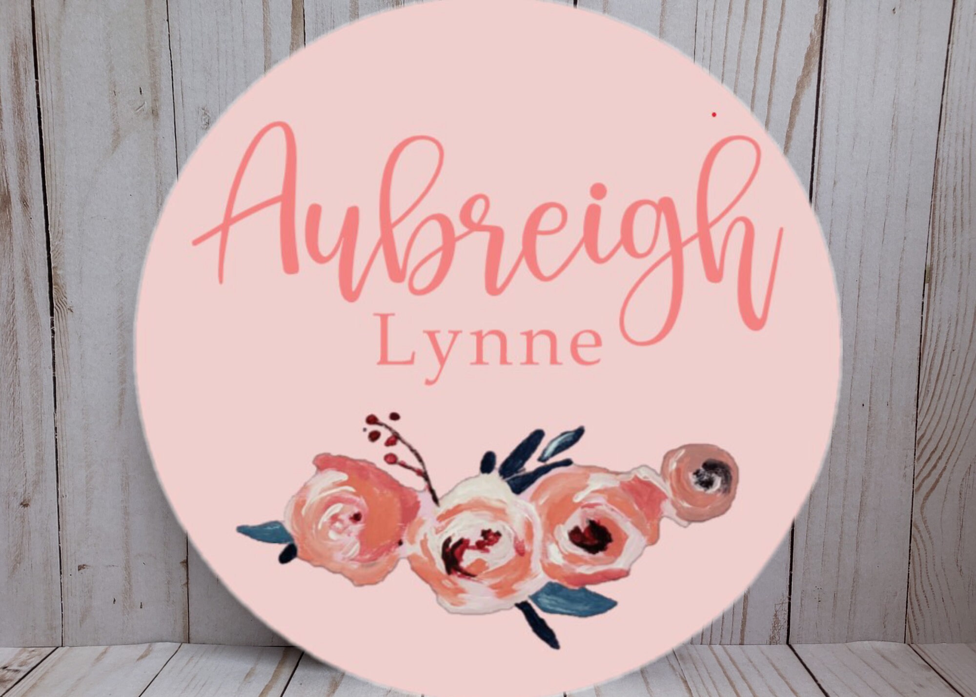 PERSONALIZED BABY NAME Sign With Flowers Wooden Name Sign Baby - Etsy