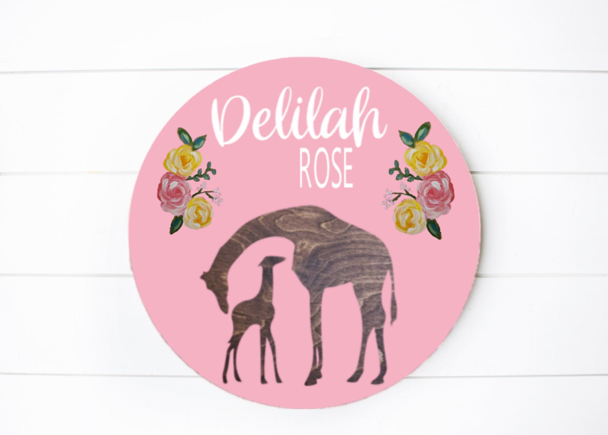 PERSONALIZED BABY Name Sign/wooden Name Sign/giraffe/baby - Etsy
