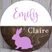 PERSONALIZED BUNNY BABY Name Sign/wooden Name Sign/baby Shower - Etsy