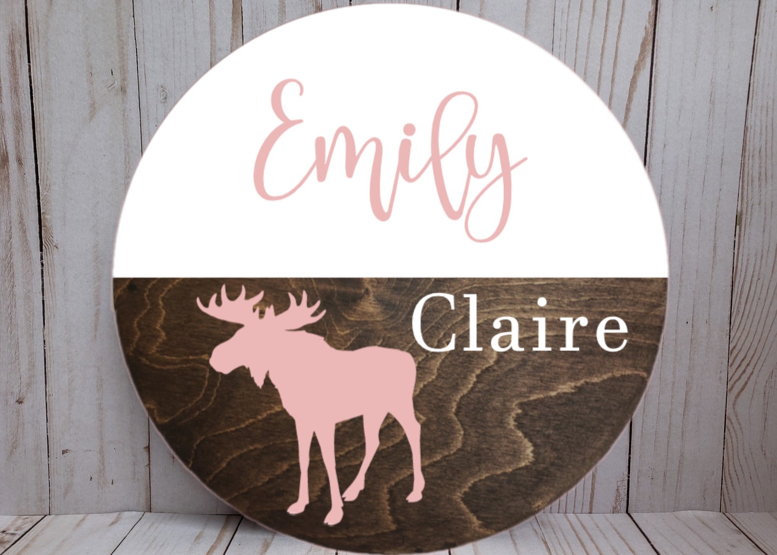 PERSONALIZED MOOSE BABY Name Sign/wooden Name Sign/baby Shower Gift ...