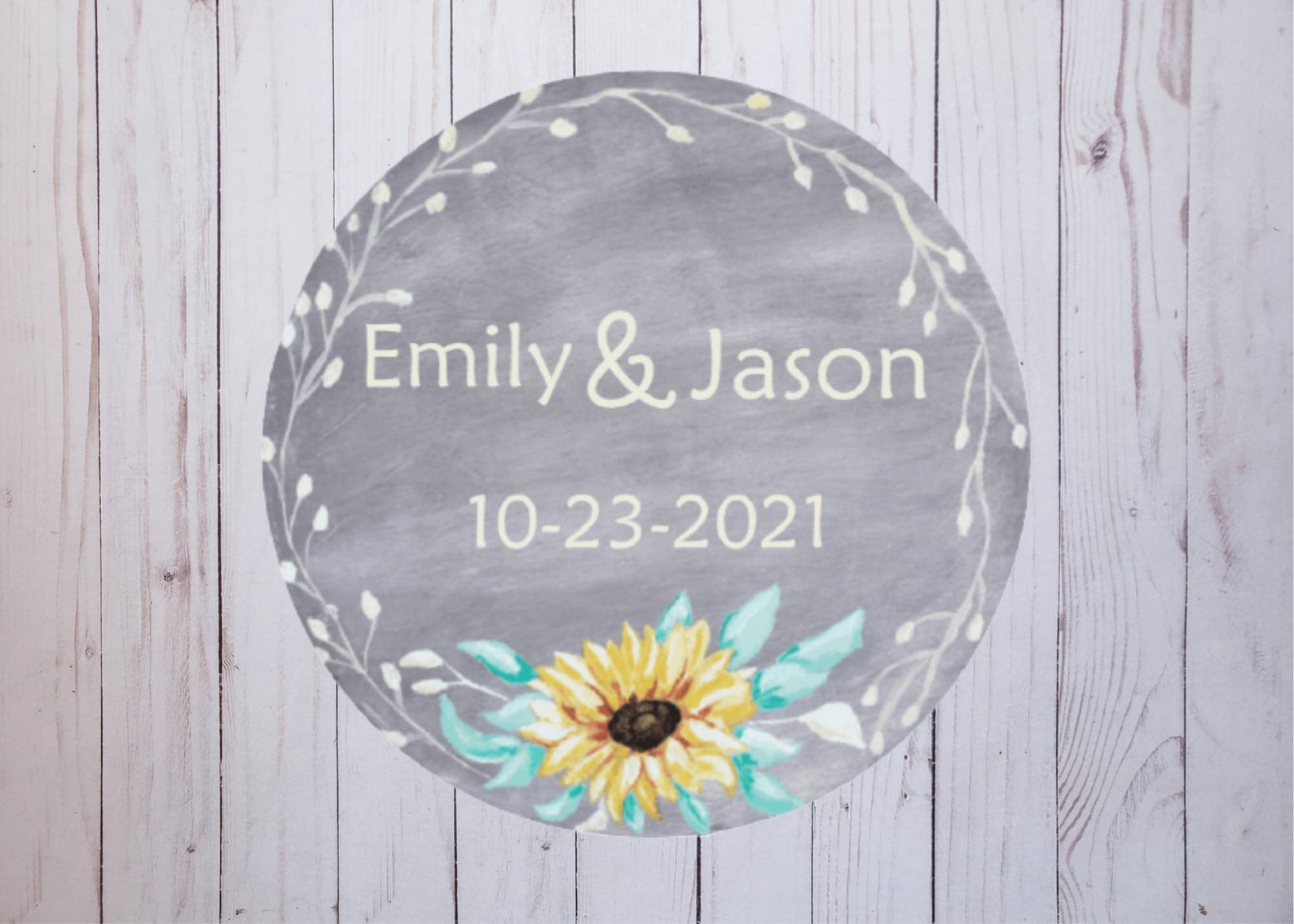SUNFLOWER WEDDING SIGN Sunflower Gifts Sign Personalized - Etsy