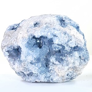 Celestine Geode Large 9 Lbs Rare Stalactite Heavenly Blue Celestite ...