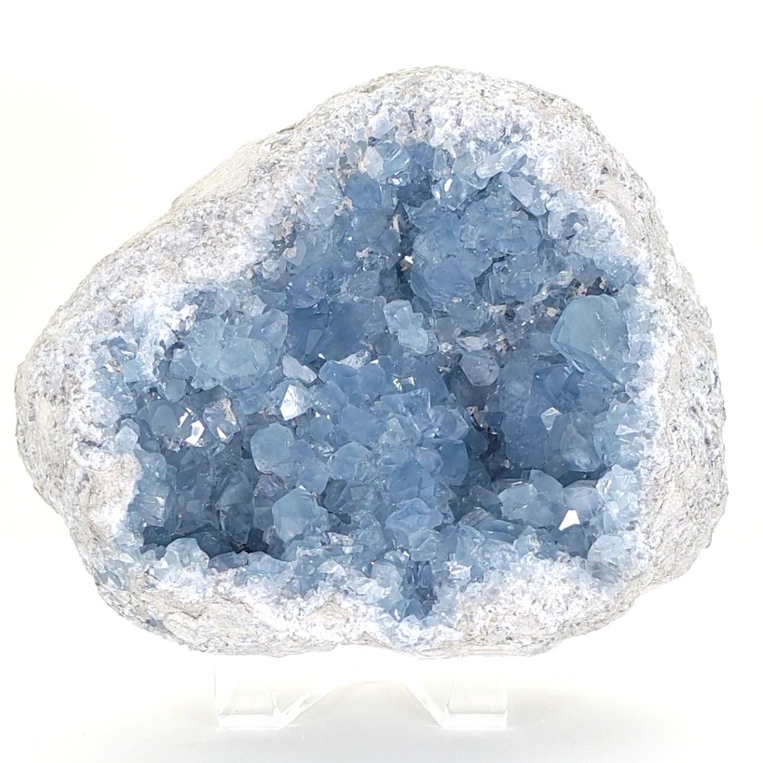 Celestine Geode Extra Large 14 Lbs Heavenly Blue Celestite Crystal ...