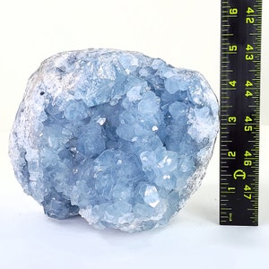Celestine Geode Large 9 Lbs Rare Stalactite Heavenly Blue Celestite ...